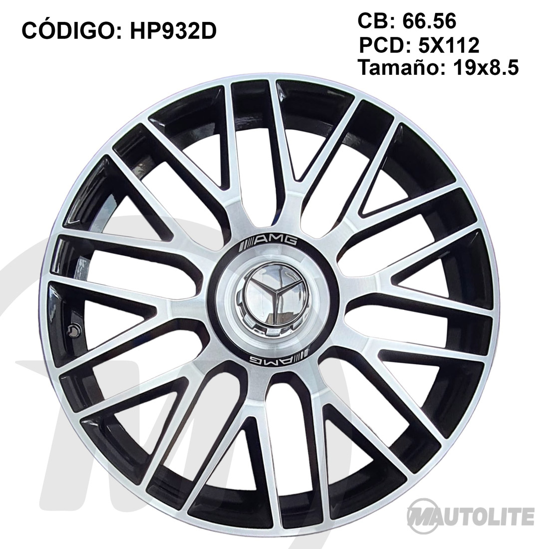 Juego de Aros Rin 19 (5X112) MERCEDES BENZ/HP932D – Mautolite