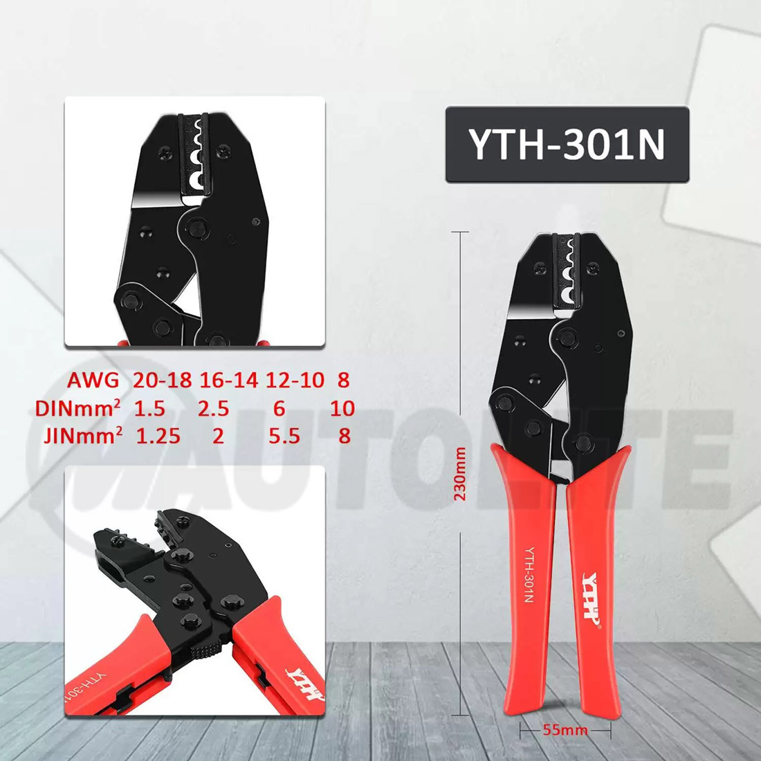 Crimpadora para terminales/YTH-301N – Mautolite